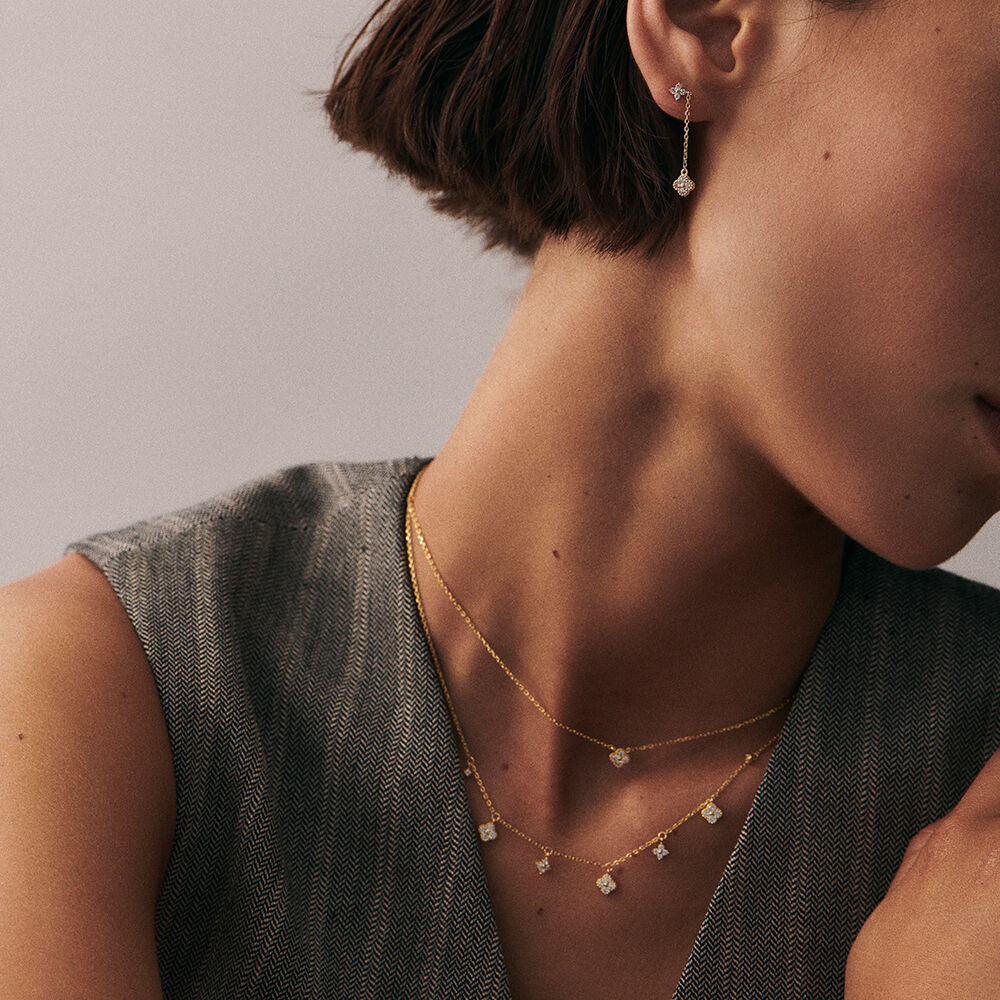 Collier ras du cou BELOVED - Cristal / Doré 02690126-137-TU | Agatha