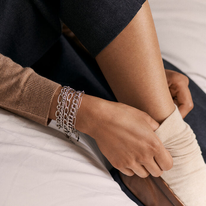 Bracelets Argenté Femme | Agatha