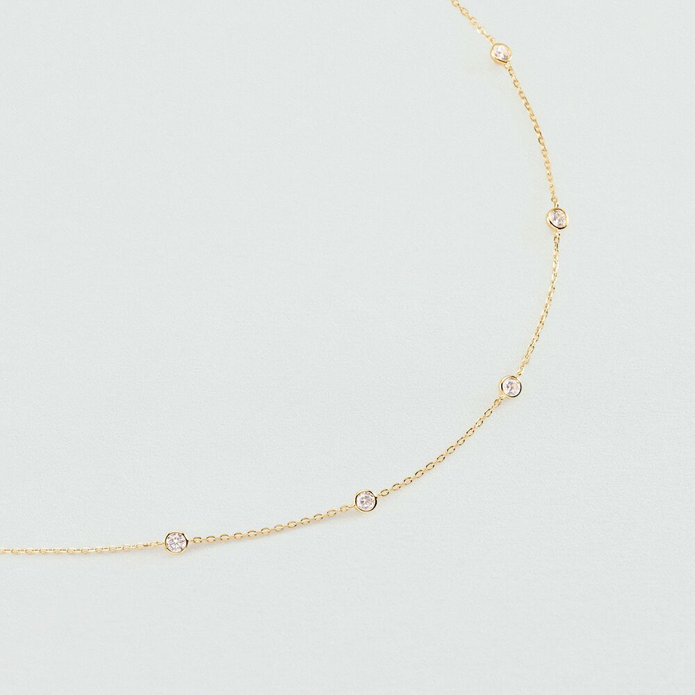 Sautoir BRILLANT - Cristal / Doré 02690209-137-TU | Agatha