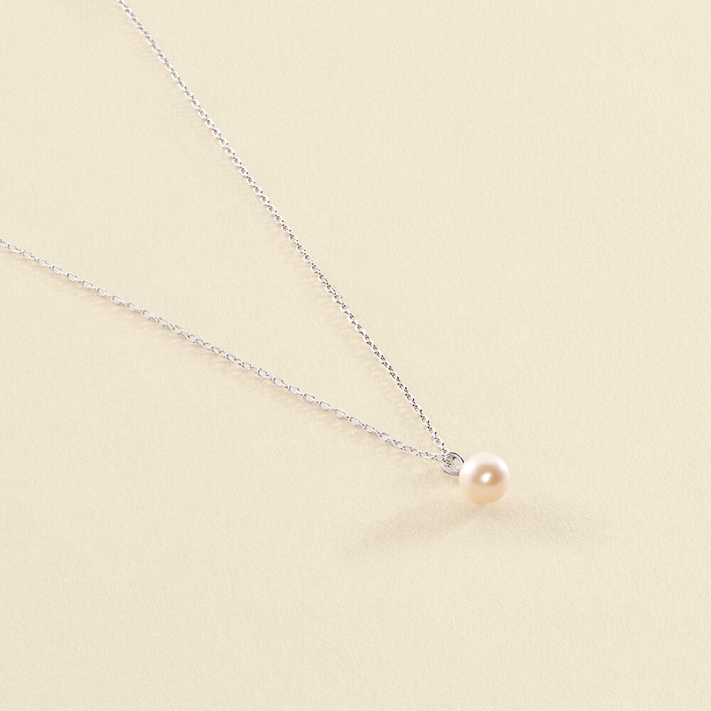 Collier ras du cou PERLYS - Perle / Argenté 02620627-293-TU | Agatha